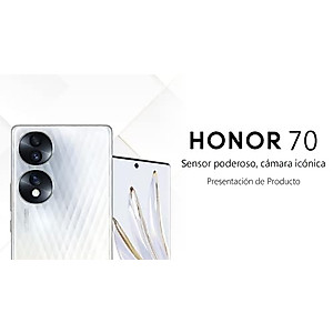 Honor 70 5G+LTE Dual-SIM 256GB ROM + 8GB RAM FNE-NX9 Factory Unlocked 5G Smartphone (Crystal Silver)