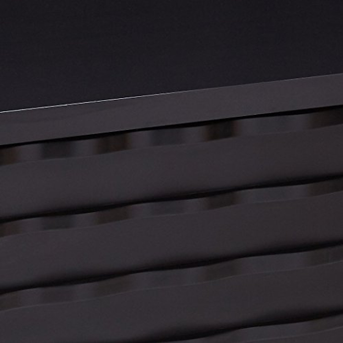 King's Brand Black Finish Wood Wave Design Dining Room Kitchen Table