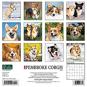 Just Pembroke Corgis 2021 Wall Calendar (Dog Breed Calendar)