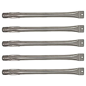 UpStart Components 5-Pack BBQ Gas Grill Tube Burner Replacement Parts for Kenmore 148.16156210 - Compatible Barbeque Stainless Steel Pipe Burners