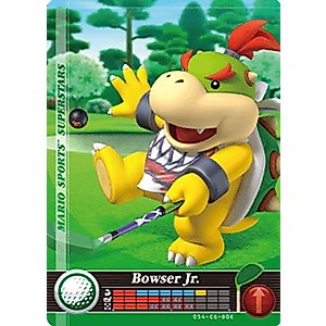 Nintendo Mario Sports Superstars Amiibo Card Golf Bowser Jr. for Nintendo Switch, Wii U, and 3DS
