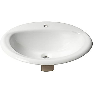 ALFI brand ABC802 Bathroom Sink, White