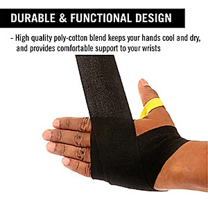 Everlast 4455BP Hand Wraps,Black