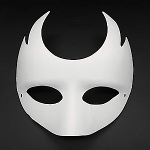 Lynkaye White Plain Masks,16 pcs DIY Unpainted Masquerade Masks Craft Mardi Gras Dance Cosplay Party Mask Costume (16 Pcs) (Style B)