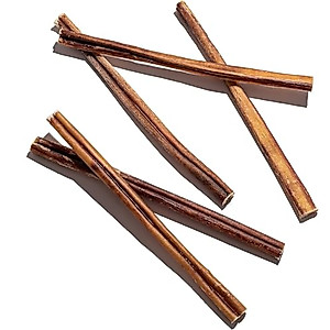 Wild Wolf 12-inch Angus Bully Sticks (8 Ounces) Healthy, All-Natural, Long-Lasting Dog Chew Bones - Natural Scent Dogs Love - Mixed Thickness