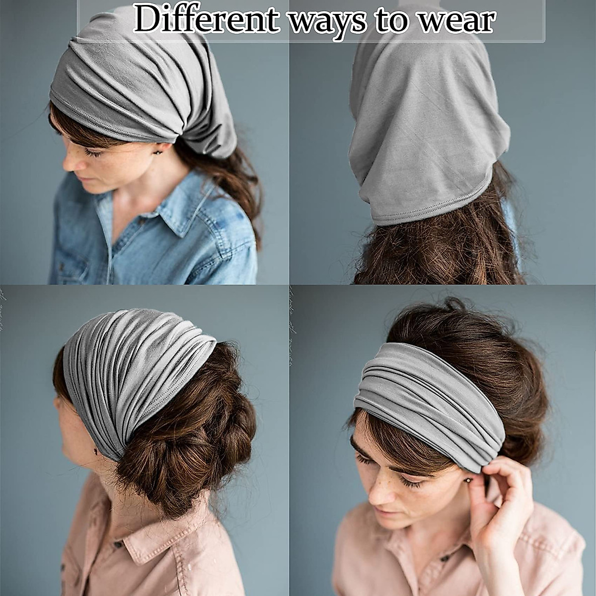 Messen 6 Packs Spandex Dreadlocks Tube Unisex Stretch Dreadlocks Band Open End Elastic Hair Cover