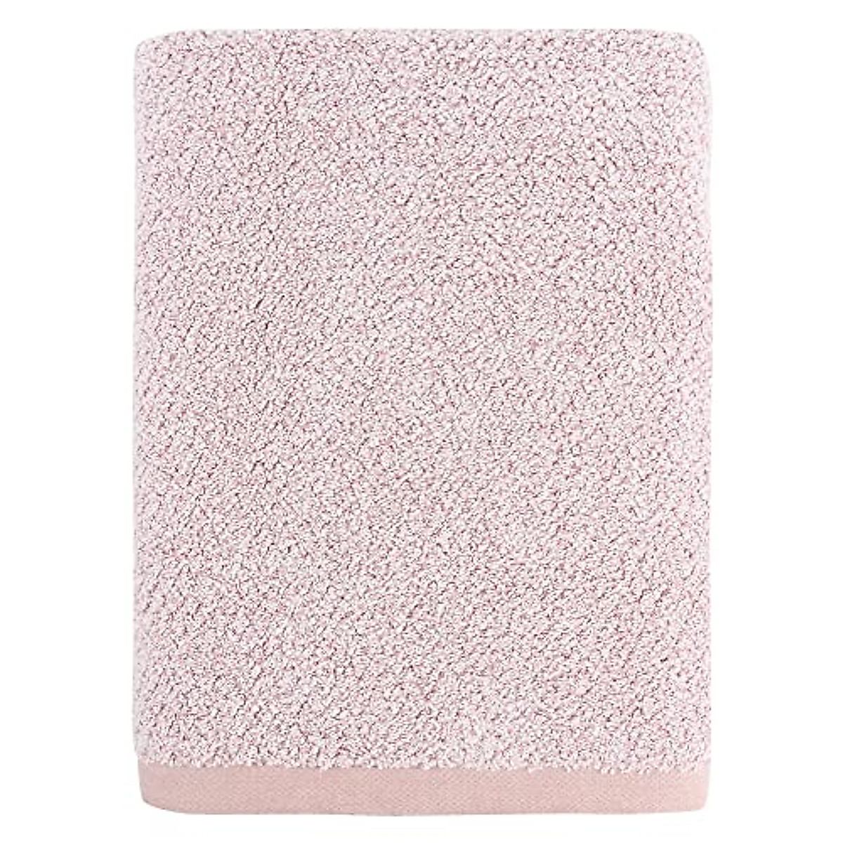 Everplush Diamond Jacquard Bath Sheet 6 PC Set Rose -2 Bath Sheet, 2 Hand Towel, 2 Wash Cloth