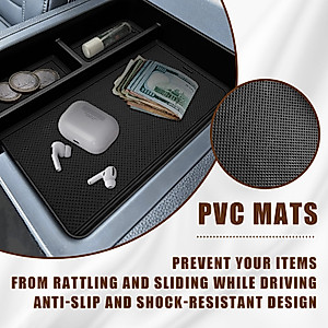 Muslogy Center Console Organizer Compatible with 2023 2024 2025 Honda Pilot Accessories, 2024 2025 Ridgeline/Passport Center Console Storage Box Divider Inserts Interior ABS Material(Black)