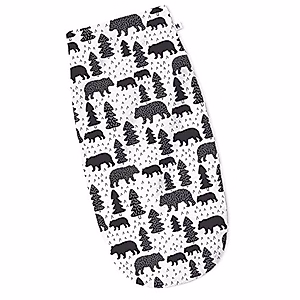 Henry Hunter Baby Swaddle Sack | The Simple Swaddle | Soft Stretchy Cotton Swaddle Blanket for Newborns | Baby Swaddles 0-3 Months, Pack of 3 (Bear | Arrow | Light Heather)