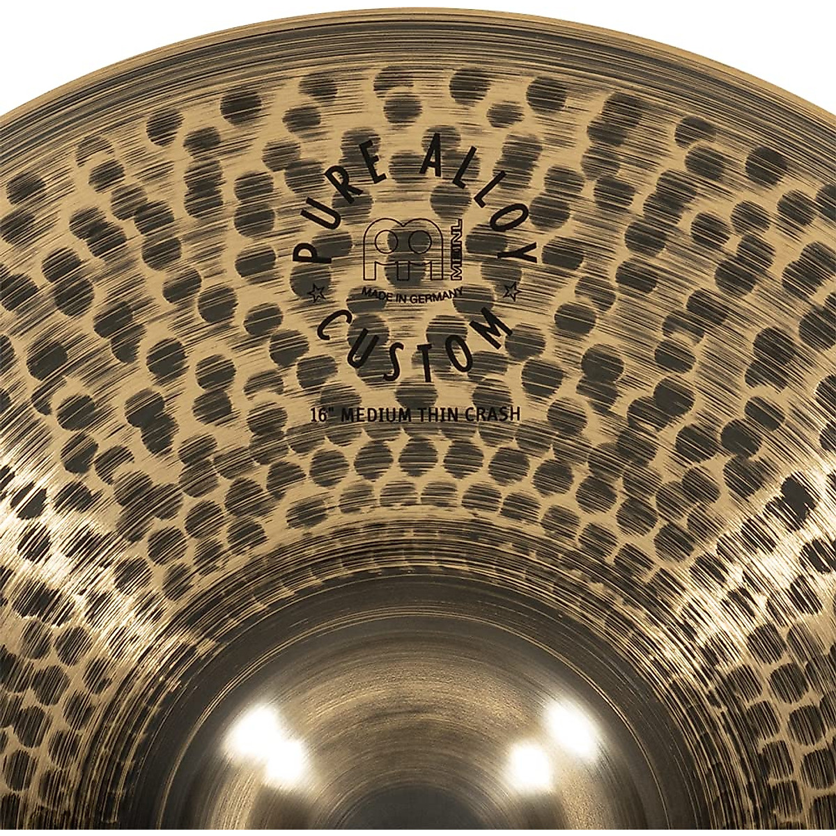 Meinl Cymbals 16" Medium Thin Crash-Pure Alloy Custom-Made in Germany, 2-Year Warranty (PAC16MTC)