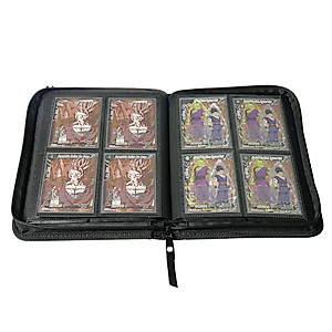 TopDeck Mini TopLoader Binder | Holds 96 Cards | 4 Pocket Trading Cards Album | Long Term Storage Binder | Side Load Sleeves | Pokemon/MTG/Yugioh/TCG Folder | Trading