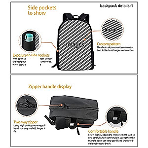 Belidome Horse Black School Backpack Set of 4 Lunch Bag Pencil Case Water Bottle Holder for Kids Girls