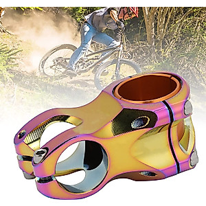 ZECHAO Bike Handlebar Stem,31.8‑35x50mm Colorful Bike Handlebar Stem for Road Bike Mountain Bike Bike Cycling Short Riser Bike Stem