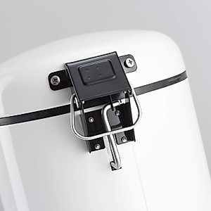 Wesco Big Baseboy-German Designed-Step Trash Can, Powder Coated Steel, 7.9 Gallon/30 L, White, Mint