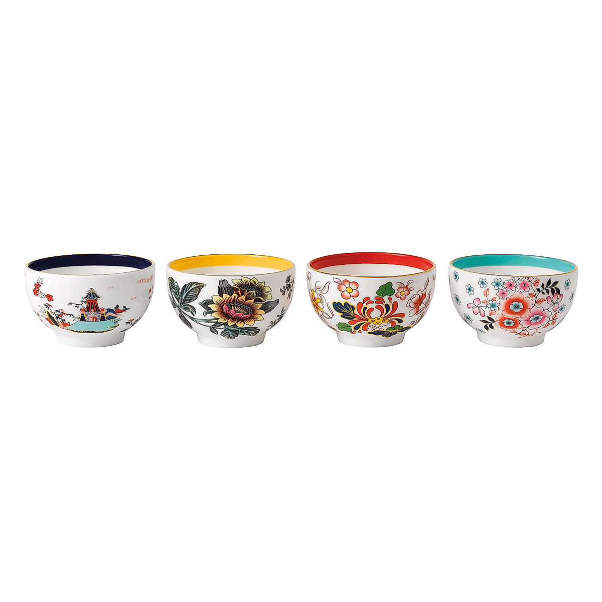 Wedgwood Wonderlust Tea Bowl Set of 4, 3.3", multi
