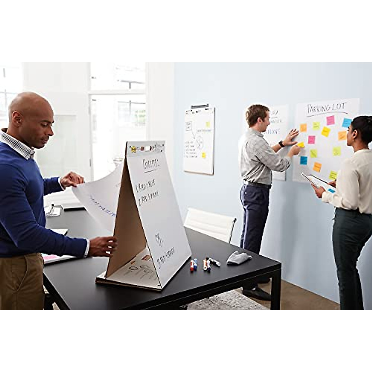 Post-It 563De Dry Erase Board/Plain Paper Pad,20-Inch X23-Inch,Plain,20 Shts,We