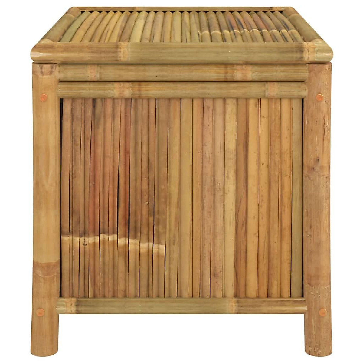 UTSRABFA Patio Storage Box Dock Box Farmhouse Storage Boxes Patio Storage Box 23.6"x20.5"x21.7" Bamboo Suitable for Outdoor, Garden, Balcony, Swimming Pool