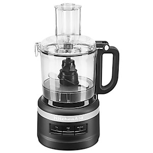 KitchenAid KFP0718BM Food Processor, 7 Cup, Black Matte (Renewed)