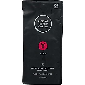 Kicking Horse Coffee, Hola, Light Roast, Ground, 10 oz