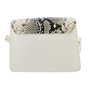 ROBERTO CAVALLI Class White Viper Shoulder Bag for womens