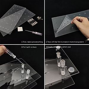 Cake Pop Stand,2PC Cake Pop Holder 21-Hole Display Acrylic Lollipop Holder 100PCS Cake Pop Sticks Clear Treats Bags and Gold Metallic Twist Ties for Candy Cake Pop Making Tools