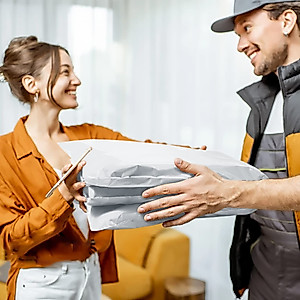 Metronic Poly Mailers 10x13 100 Pcs | Medium Shipping Bags for Clothing | Mailing Bags for Small Business, Shipping Envelopes,Packing Bags in White