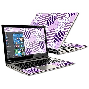 MightySkins Skin Compatible with Toshiba Satellite Radius 12.5" wrap Cover Sticker Skins Purple Pentagon