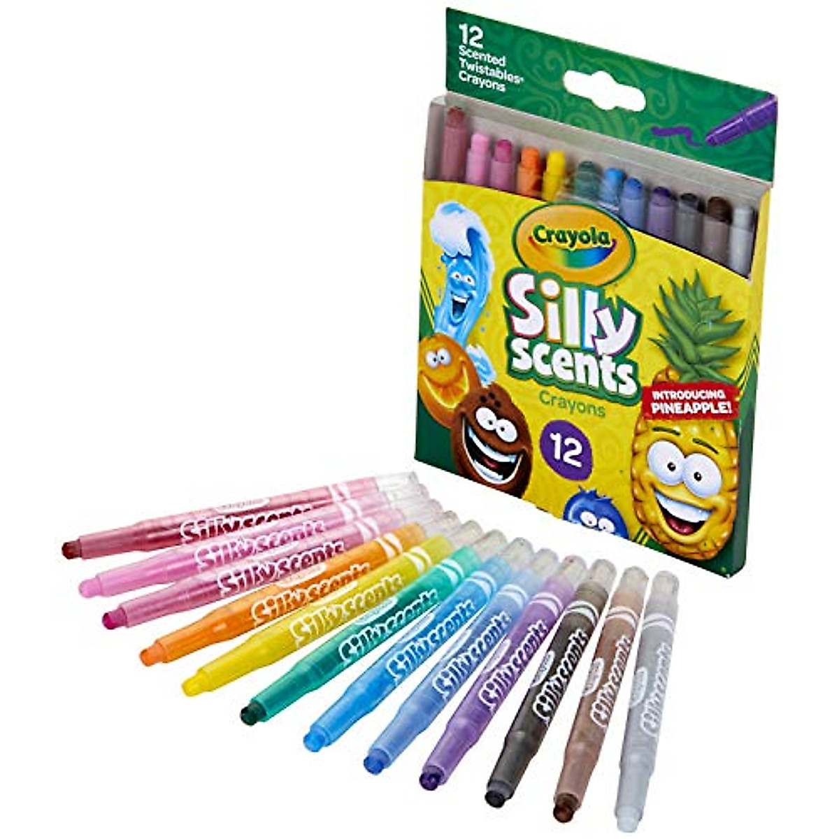 Crayola Silly Scents Twistables Crayons, 12 Count, Coloring Supplies, Gift for Kids