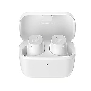 Sennheiser CX True Wireless Earbuds - Bluetooth in-Ear Headphones for Music and Calls with Passive Noise Cancellation, Customizable Touch Controls, and 27-Hour Battery Life, White (Renewed)