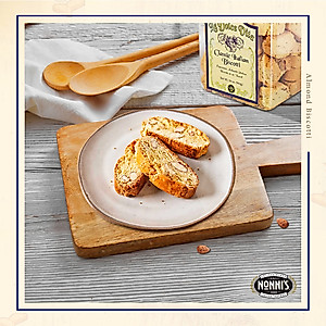 Nonni's La Dolce Vita Almond Biscotti - 2 Tubs - 34oz of Biscotti Italian Cookies - Italian Biscotti Cookies - Biscotti Jar - Biscotti Packed w/California Whole Almonds - Perfect w/Coffee - Kosher