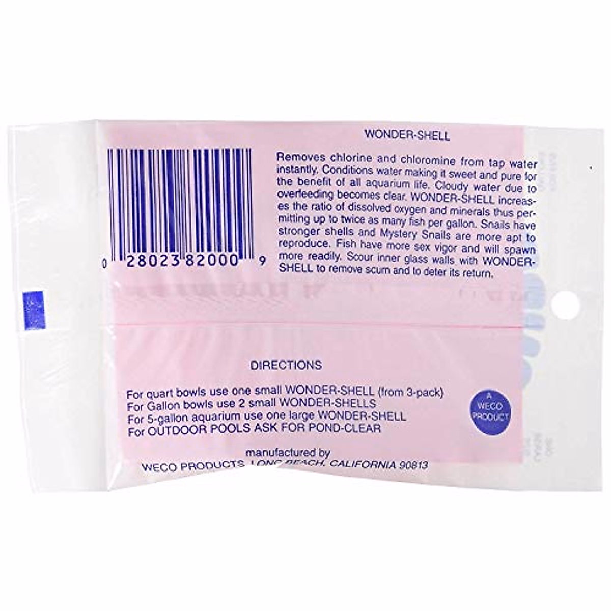 (2 Pack) Weco Wonder Shell Natural Minerals, Large, for a Total of 2 Large Shells