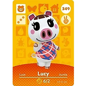 Lucy - Nintendo Animal Crossing Happy Home Designer Series 4 Amiibo Card - 349