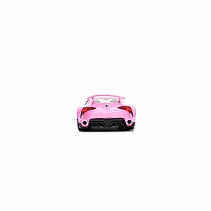 Mighty Morphin Power Rangers 1:32 Toyota FT-1 Concept Die-cast Car with 1.65" Pink Ranger Figure, Toys for Kids and Adults
