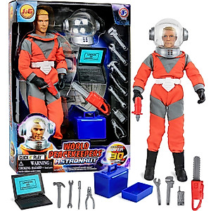 Click N' Play 12" Astronaut Action Figure Space Exploration Playset with Accessories | Birthday Gift, Science Kit, NASA Inspired Space Toys for Kids Toddlers Girls and Boys