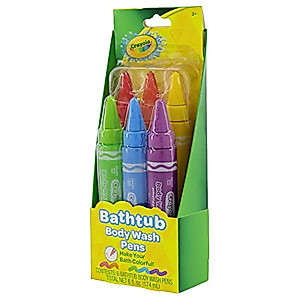 Crayola Taste Beauty Bathtub Bodywash Pens, Kids’ Bath Toys per Pack (6-Pack), Adult Supervision Recommended