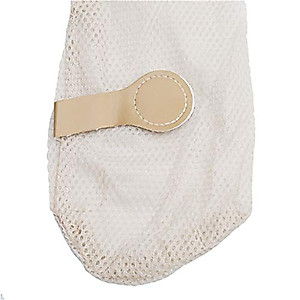 LoveAloe Fruits Vegetables Hanging Hollow Breathable Mesh Bag Portable Handle Kitchen Storage Bag,Beige
