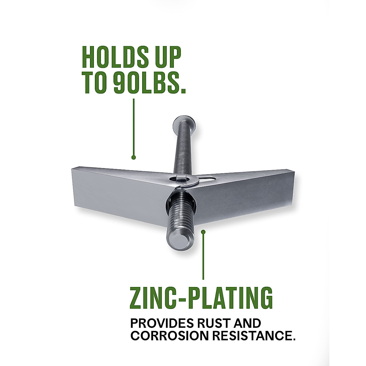 Hillman 370096 Toggle Bolt, 3/8X4-Inch, 25-Pack, 25 Pieces