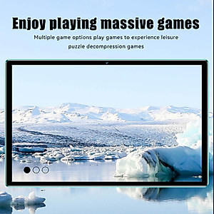 Yunir 10.1 Inch Tablet, 6GB RAM 128GB ROM, Octa Core CPU, Dual Camera, 5G WiFi, 4G LTE, Tablet with Case Keyboard, 100‑240V Compatible (US Plug)