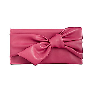 I.N.C. International Concepts INC Women's Pink Faux Leather Chain Strap Clutch Handbag Purse