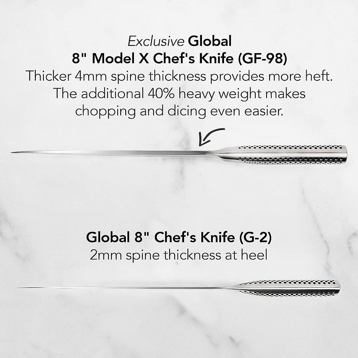 Global Model X Chef's Knife & Paring Knife Set - 2 Piece
