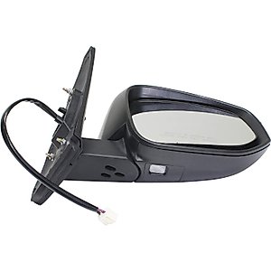 Kool Vue Passenger Side Power Heated Mirror for Toyota 4Runner 2014-2018 With Signal Light & Puddle Lamp Paintable
