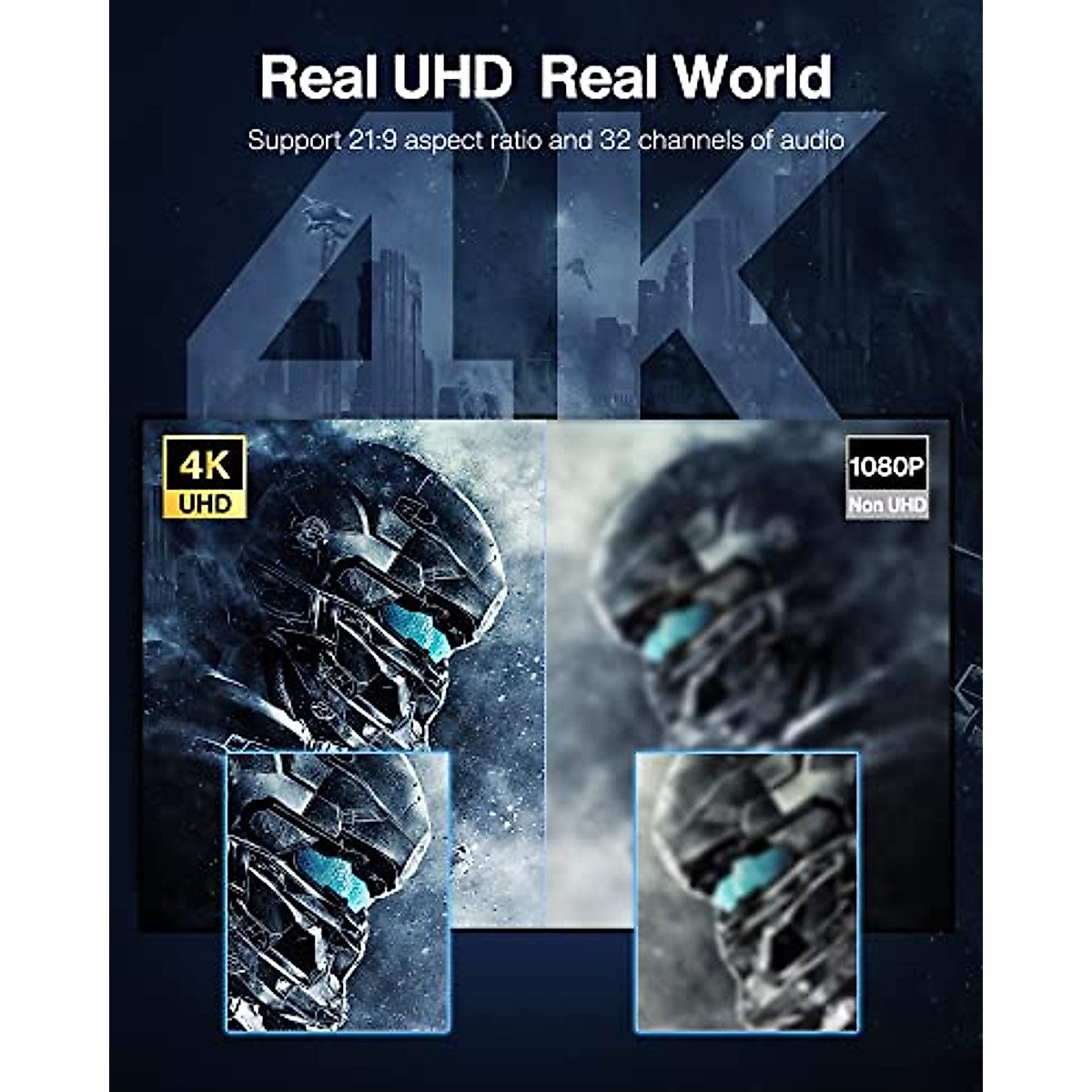 4K HDMI Cable 10 ft, iVANKY 18Gbps High Speed HDMI Cables, 4K@60Hz HDR HDMI 2.0 Aluminum Shell&Braided HDMI Cord, 4K 2K 1080P 3D 32AWG ARC for MacBook Pro 2021,UHD TV,Laptop,Monitor,PS4,Xbox One,&More
