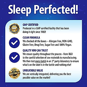 Nature's Perfect Night Kids | Kids Melatonin 1mg | 100 Chewable Tablets | Natural Grape Flavor | Sugar Free | Vegan | Gluten Free | Drug Free | Value Size