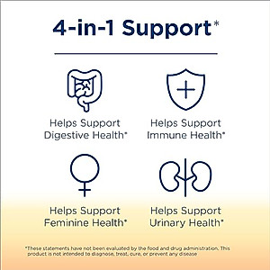 Renew Life Women's Probiotic Capsules, Supports pH Balance for Women, Vaginal, Urinary, Digestive and Immune Health, L. Rhamnosus GG, Dairy, Soy and Gluten-Free, 25 Billion CFU - 30 Ct