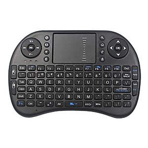 Mini Wireless Keyboard - 2.4GHz Controller with Touchpad Mouse Combo by TV xStream, Compatible with Android TV Box, IPTV, HTPC, Smart TV, PC, X-Box,etc.