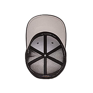 Flexfit Men's one_Size Trucker Cap, Black, Alpha