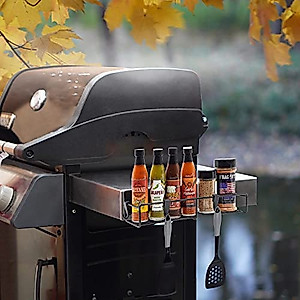 Magnetic Spice Rack, 2 Pack, Magnetic shelves,Home Organization, Home Essentials,Magnetic Fridge Organizer with hooks,Space Saver,Stove Top Shelf,Oven Rack,Fridge Magnet Organizer,Spice Jar Organizer