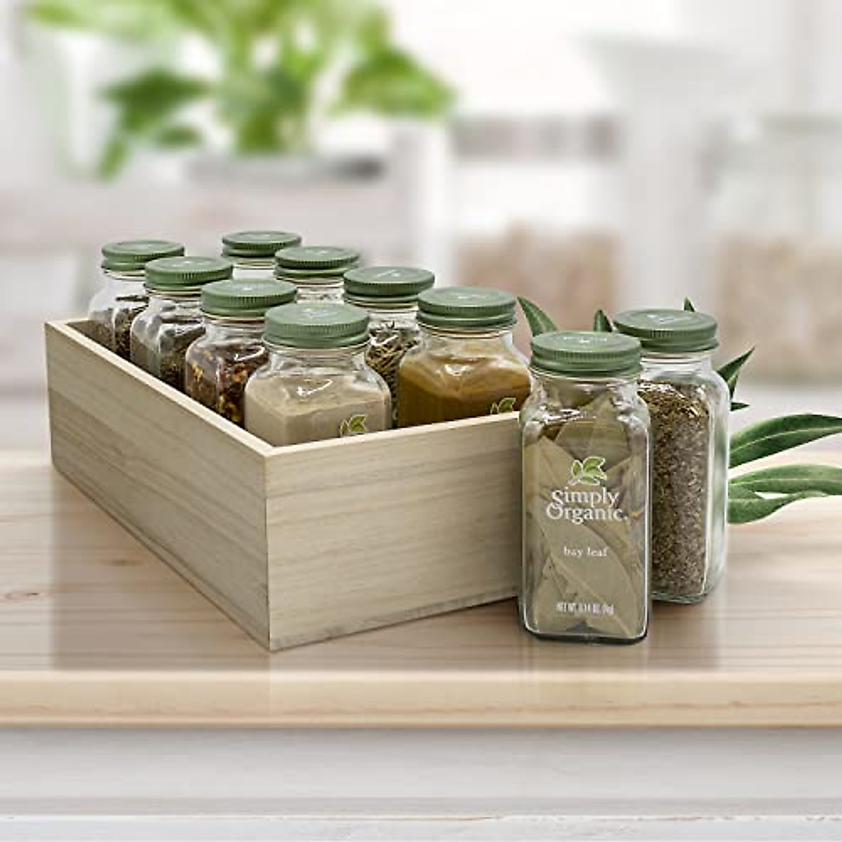 Sorbus Unfinished Wood Crates - Organizer Bins, Wooden Box for Pantry Organizer Storage, Closet, Arts & Crafts, Cabinet Organizers, Containers for Organizing (4 Pack)