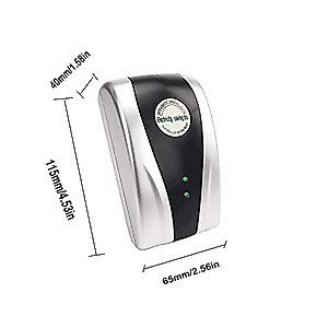 Duvik Power Saver, Energy Saver, Electricity Reducer Power Saving Box US Plug 90V-250V 30KW for Household Office Market 6 Pack, black