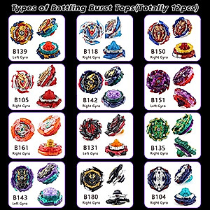 Elfnico Bey Battle Gyro Burst Battle Evolution Metal Fusion Attack Set with 4D Launcher Grip Battle Set